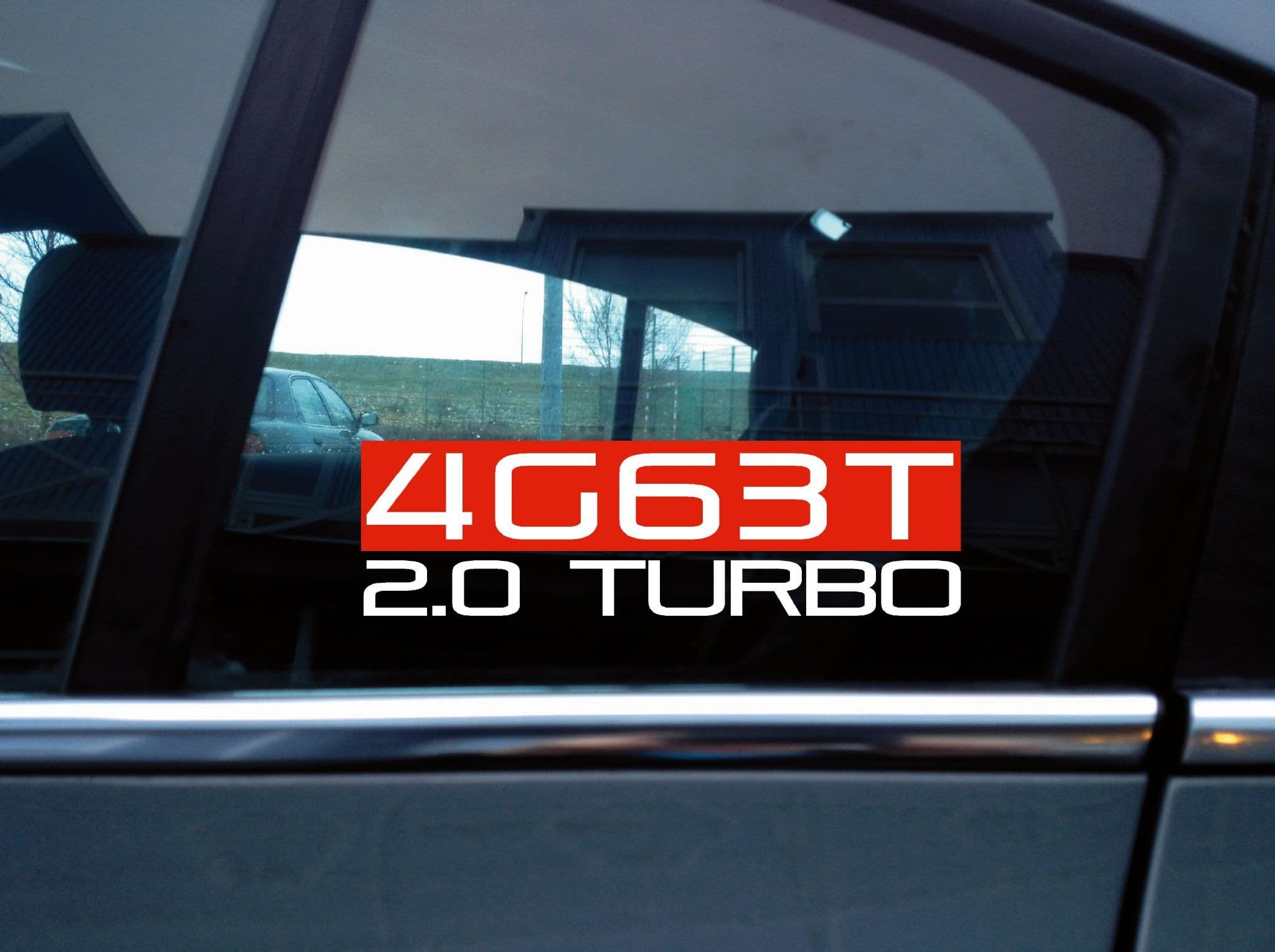 4G63T 2 0 Turbo sticker for Mitsubishi lancer evolution evo 1-9 ...