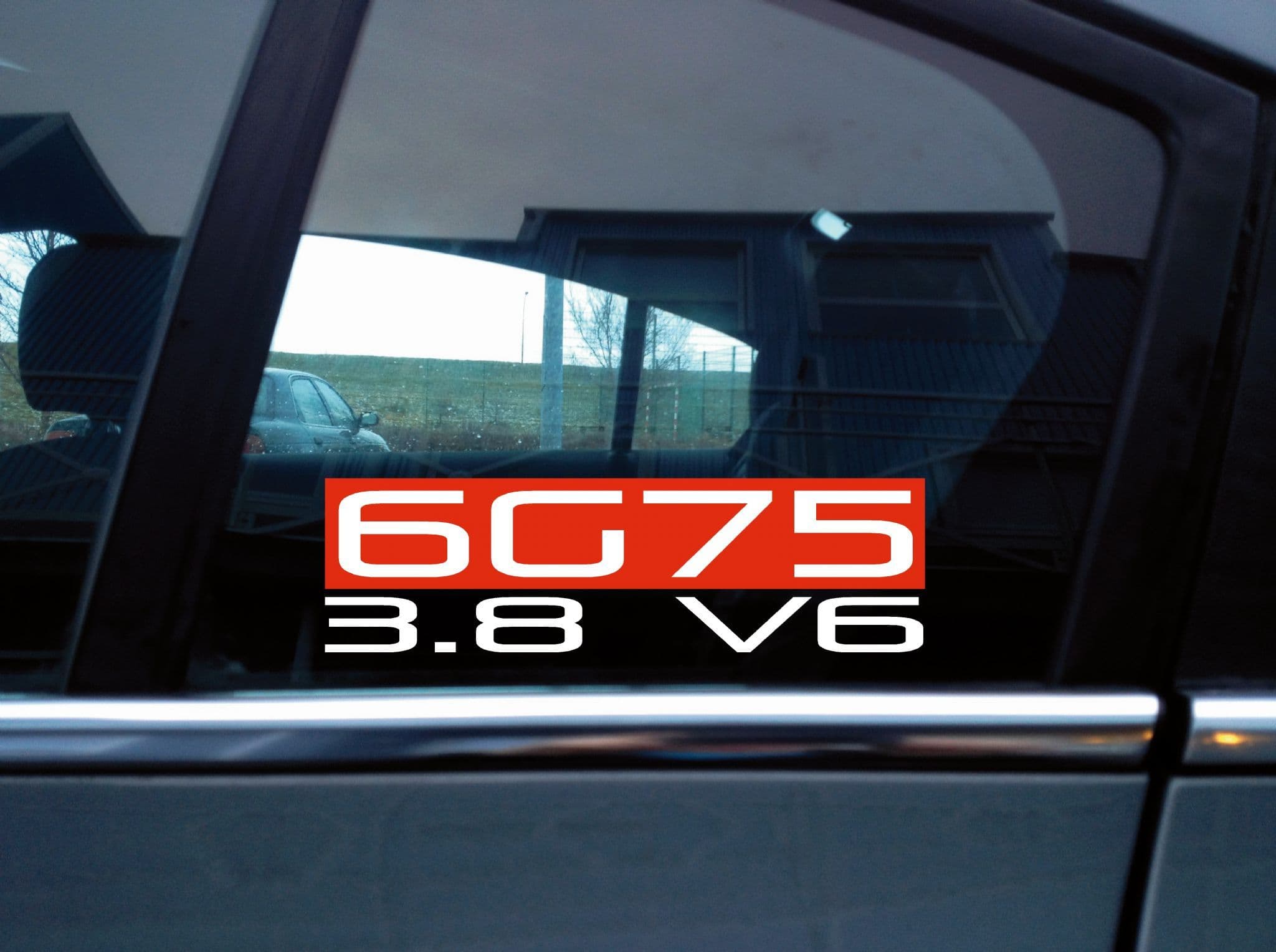 6G75 3 8 V6 Sticker Decal for Mitsubishi Pajero Eclipse dk2a 380 C112
