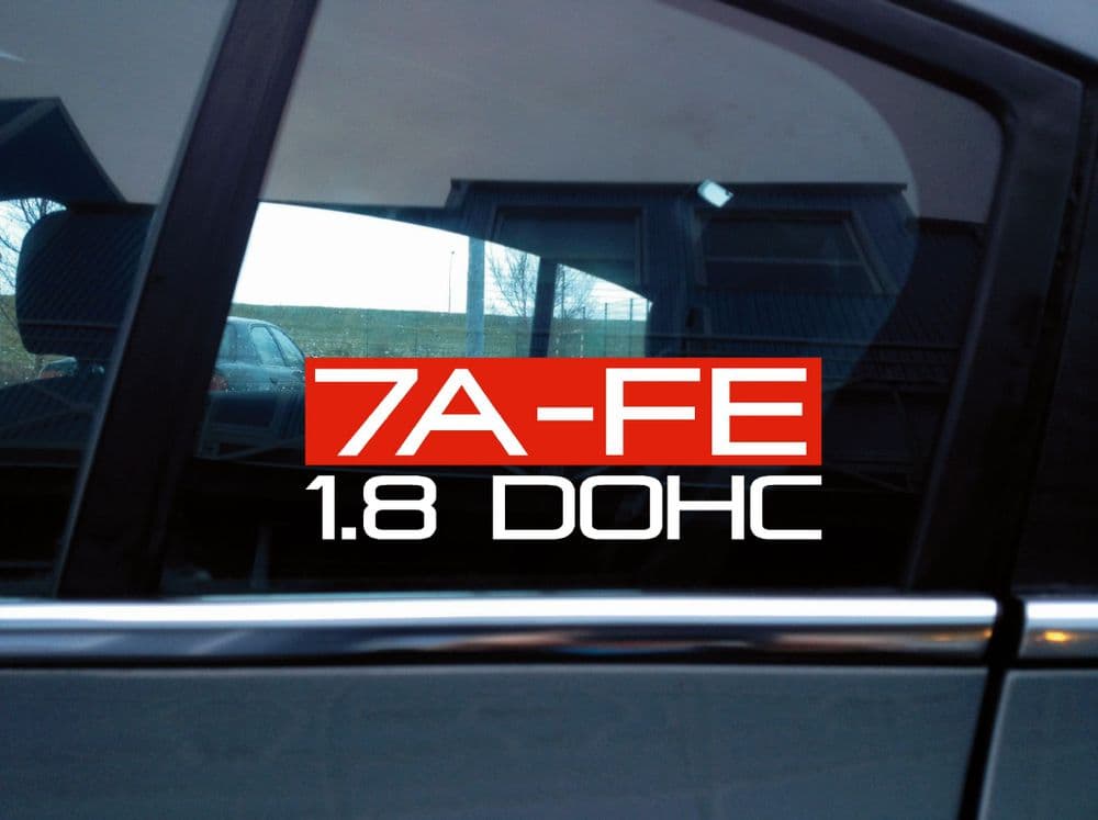 7AFE 1 8 DOHC sticker for 90s Toyota Carina E Corolla ae100 Corona ...