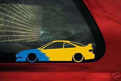 Adesivo Silhouette Honda Acura Integra DC2 Spoon Type R