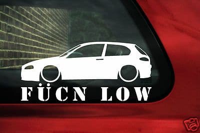 Alfa Romeo 147 facelift Fukn low Silhouette Sticker Für 147 JTD 16v / TS