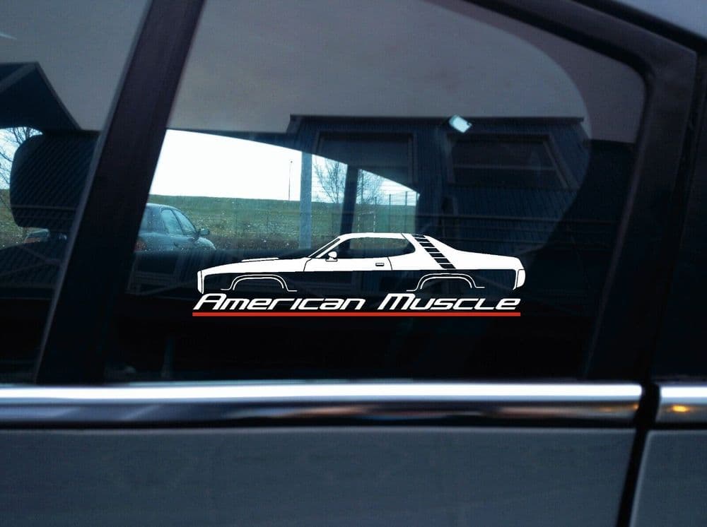 American Muscle classic car sticker for 1971 Plymouth Road Runner ...