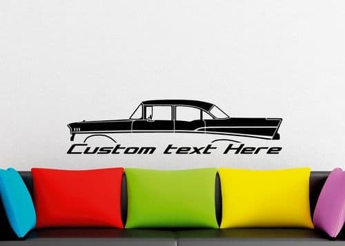 ANY CAR Custom car silhouette wall sticker - Tell us your make model