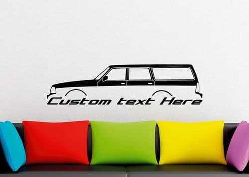 ANY CAR Custom car silhouette wall sticker - Tell us your make model