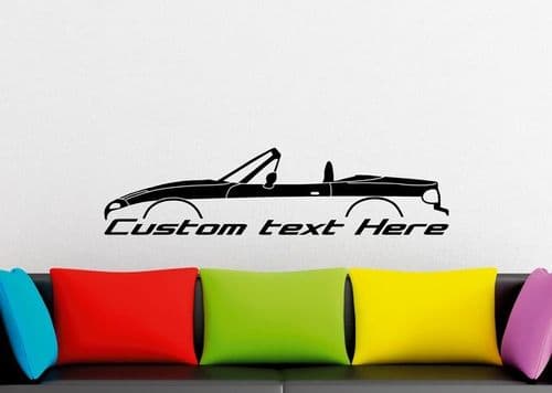 ANY CAR Custom car silhouette wall sticker - Tell us your make model