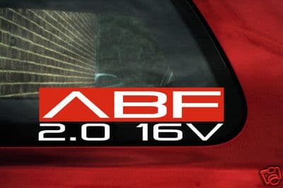 Aufkleber Sticker "ABF 2 0 16V" Für VW Golf MK3 GTi/Corrado 16V