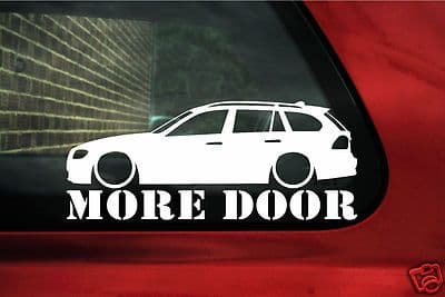 Aufkleber Sticker "More Door" Für BMW E91 325i 330i 330d 320d