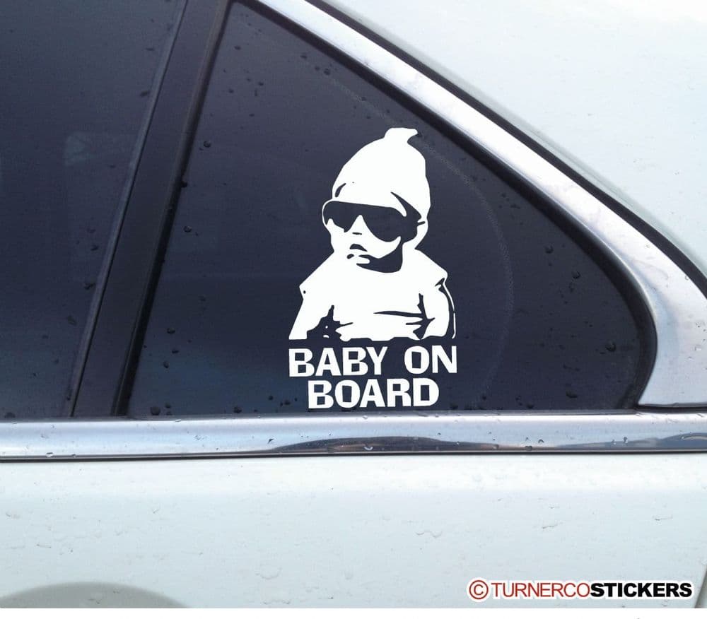 Baby On Board Carlos hangover sticker