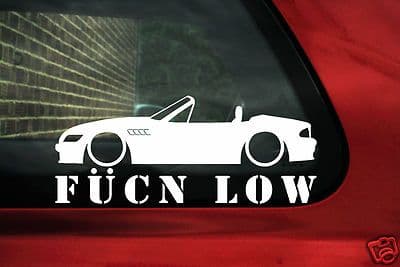 BMW Z3 Convertible Fukn low silhouette sticker decal