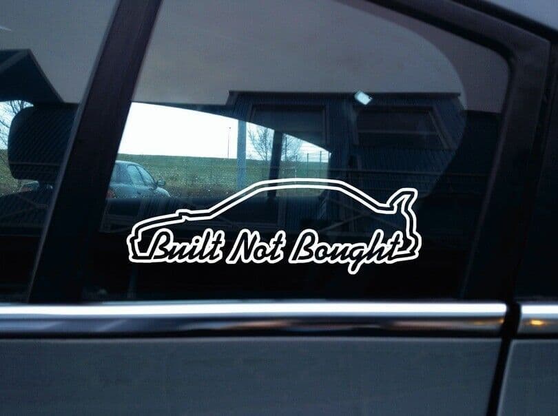BUILT NOT BOUGHT sticker for Subaru Impreza WRX STi 1st gen GC8 Classic
