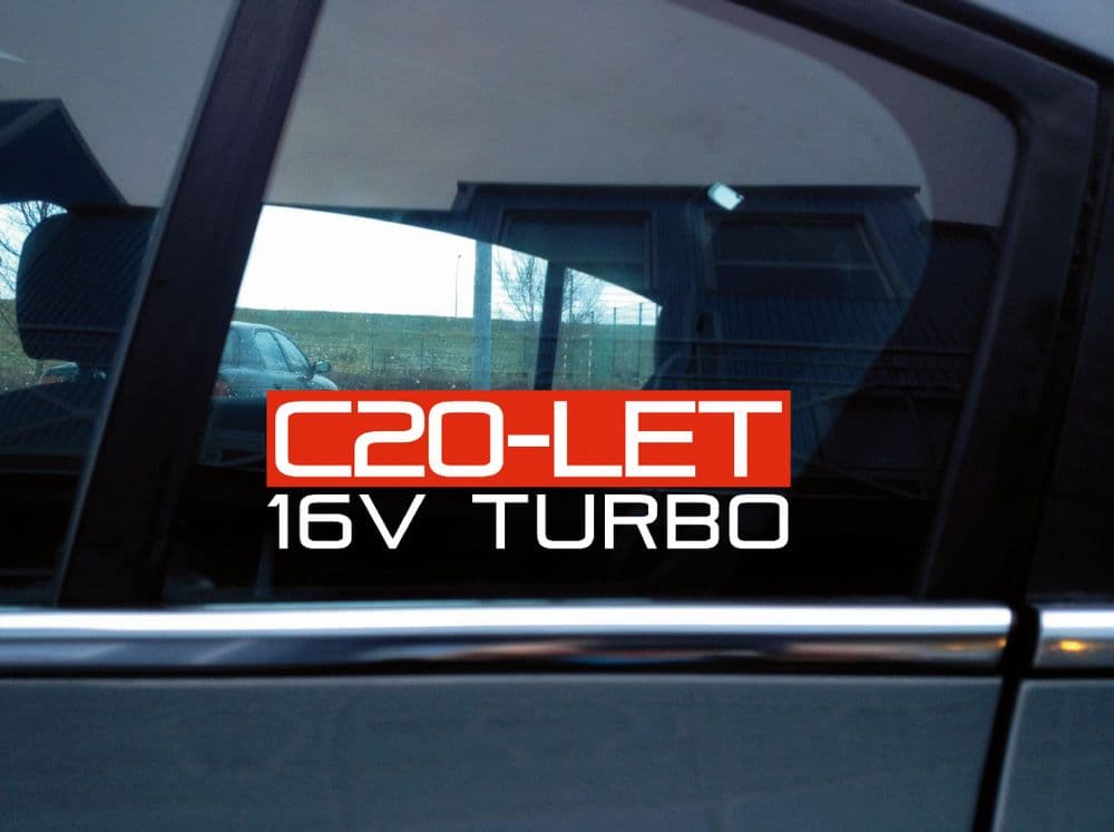 C20LET 16v TURBO sticker for Vauxhall Cavalier / Astra GSi Calibra ...