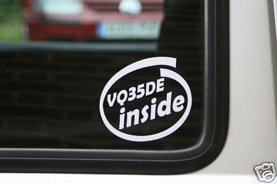 Calcomanias VQ35DE Inside Compatibles Nissan Skyline-350Z 2x