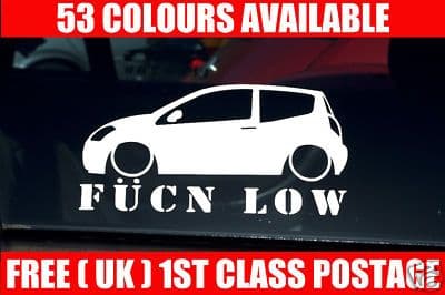 Citroen C2 fukn low sticker For C2 VTS / VTR 16v