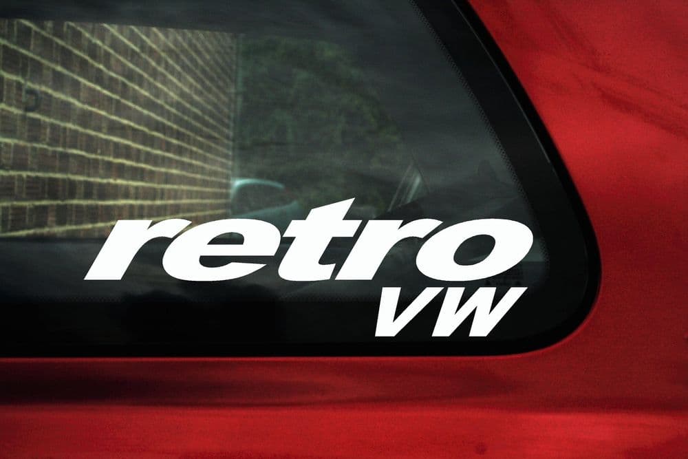 retro VW sticker For classic VW beetle golf/ Jetta mk1 mk2 GTi