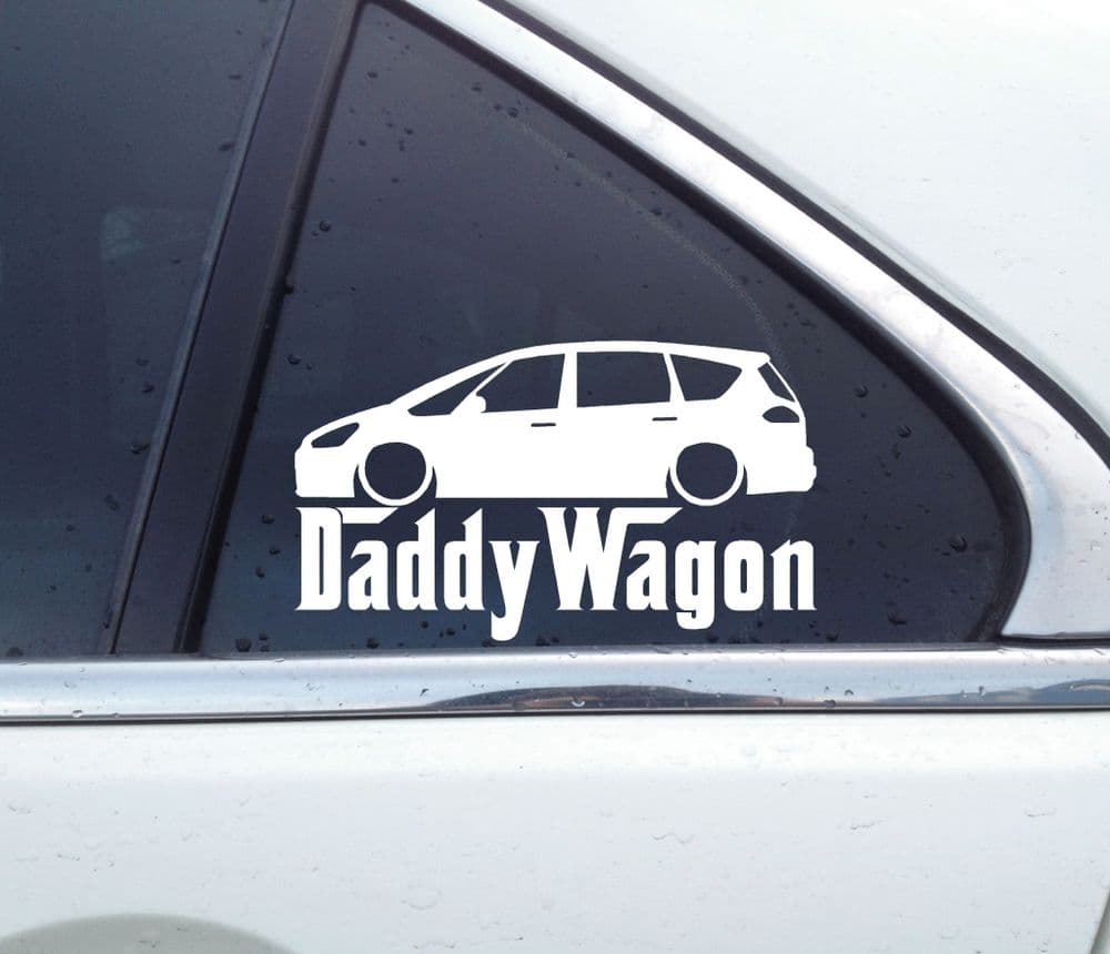 DADDY WAGON lowered car sticker - for Ford S-Max 1st gen 2006-2014 mk1