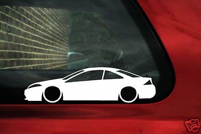 Ford Cougar 16v zetec / V6 Lowered stanced car outline sticker Decal