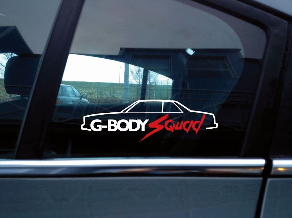 G-Body Squad silhouette sticker for Chevrolet Malibu Coupe g-body Chevy ...