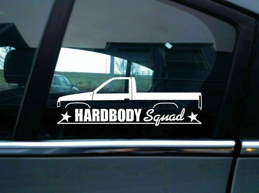 HARDBODY Squad sticker -for Nissan Hard body single cab PickUp d21 JDM ...