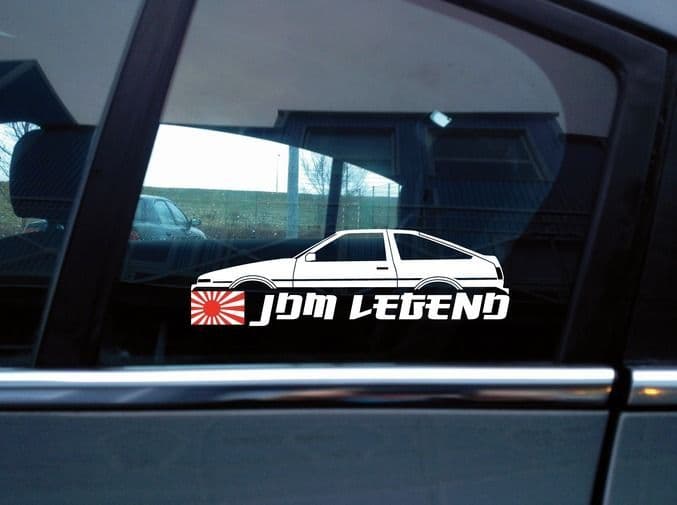 JDM LEGEND sticker for Toyota AE86 Sprinter Trueno SR5 GTS Hachi Roku V98
