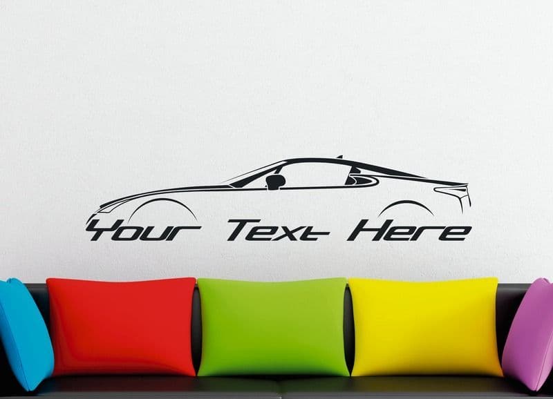 Large Custom car silhouette wall sticker - for Lexus LFA supercar