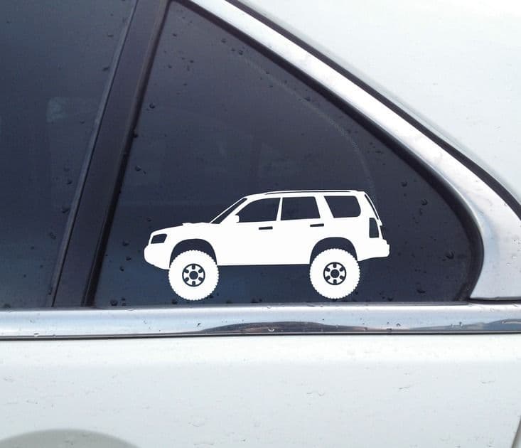 Lifted 4x4 offroader stickers - for Subaru Forester XT Turbo SG / 2nd ...