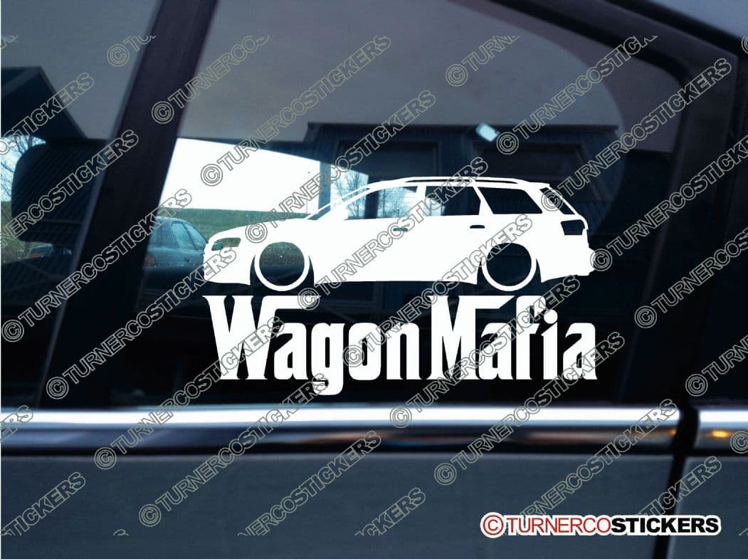 LOW Audi A4 B7 WAGON MAFIA Lowered car sticker Decal