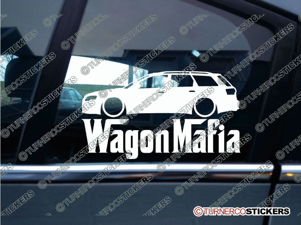 LOW Audi A4 B7 WAGON MAFIA Lowered car sticker Decal