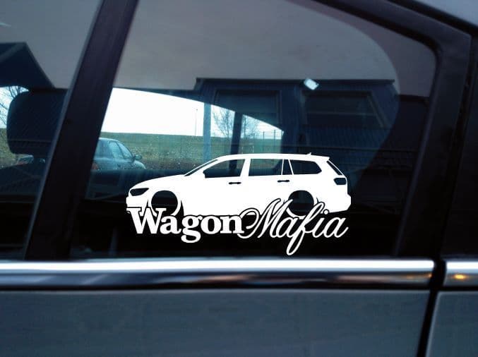 Low Wagon Mafia car stickers v2 for VW Passat B8 estate variant GTE GTD