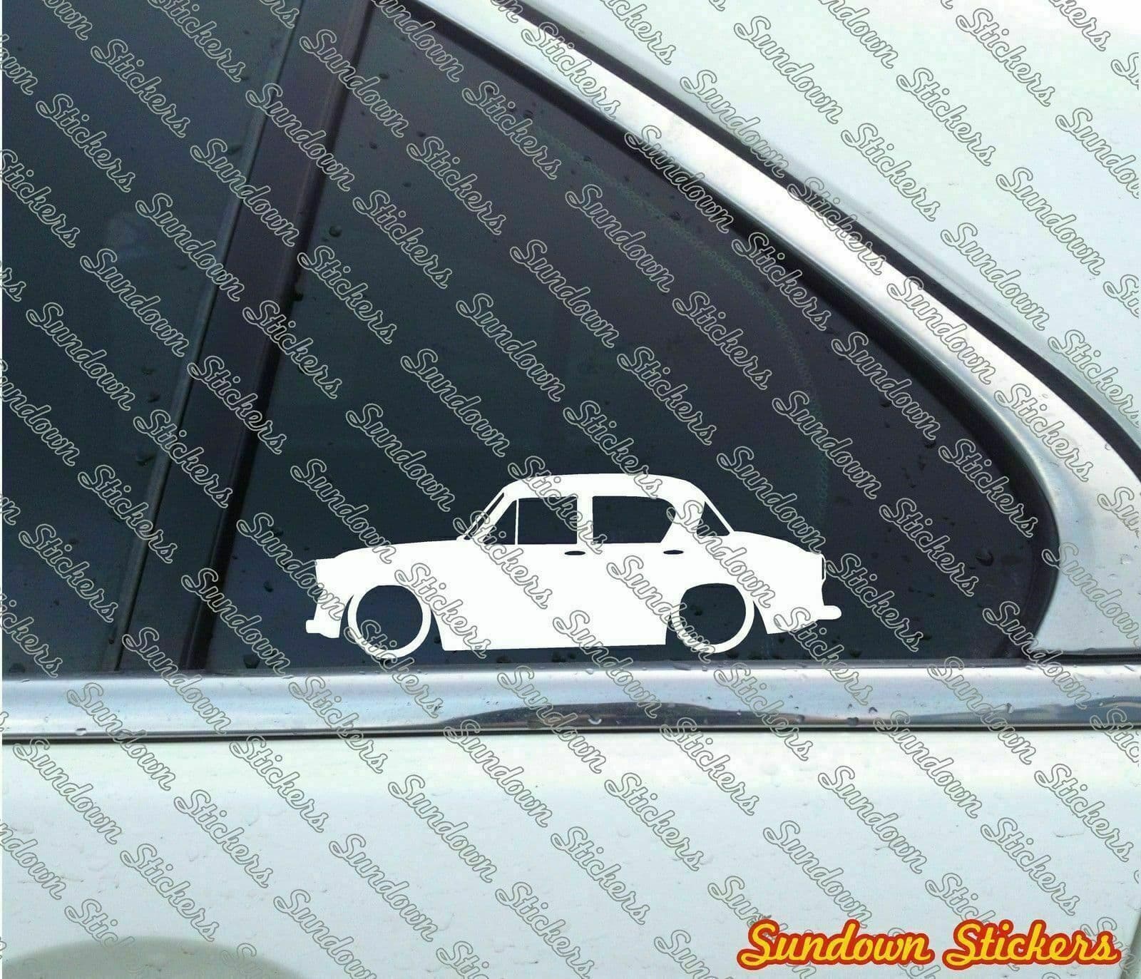 Lowered car stickers for Hillman Minx Audax series 3 classic vintage L1623