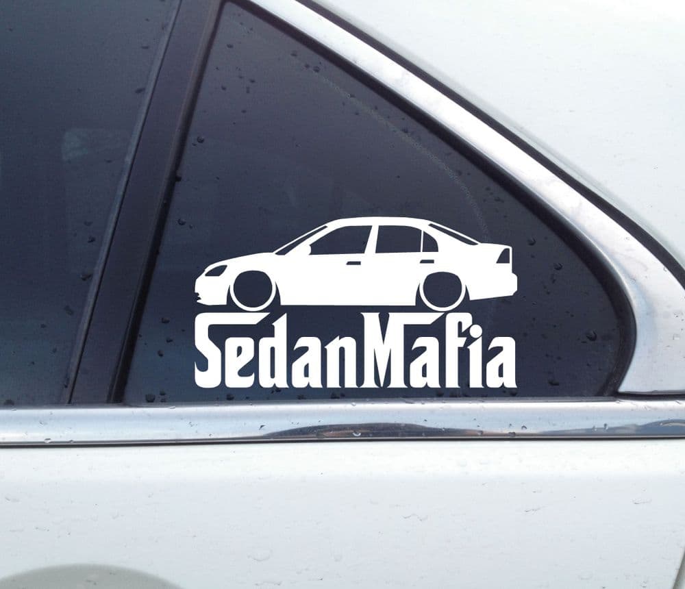Lowered SEDAN MAFIA car sticker - for Honda Civic ES sedan JDM v1 B23