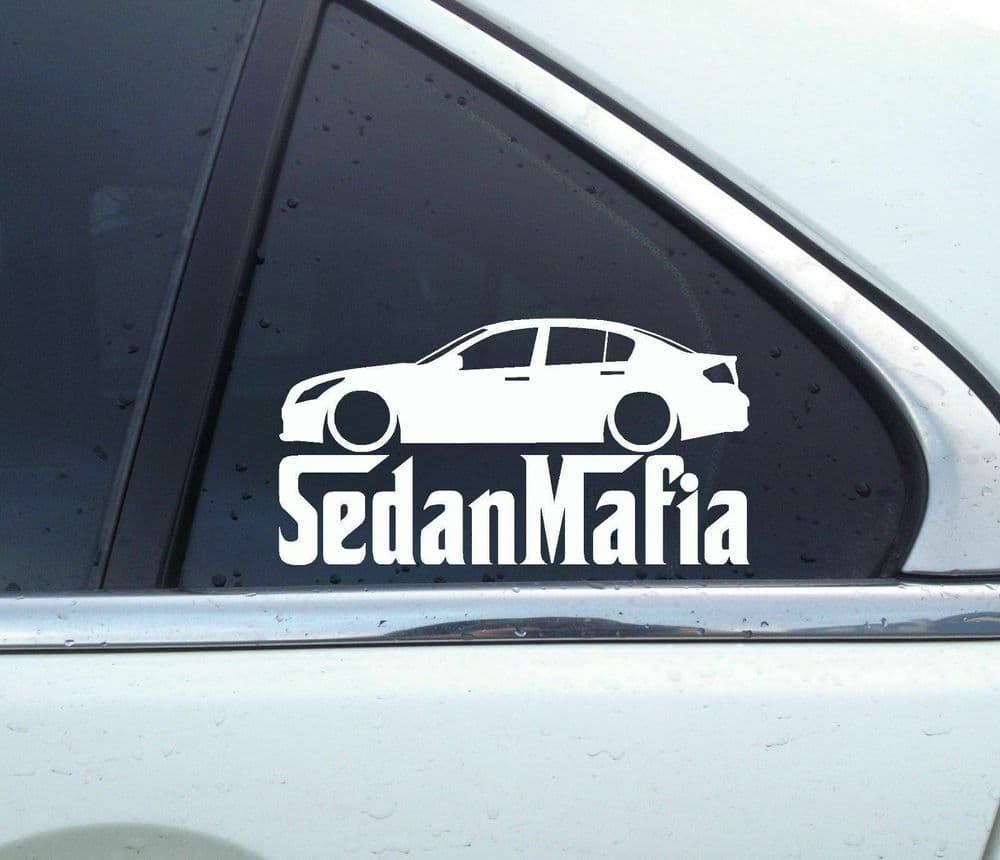 Lowered SEDAN MAFIA car sticker - for Infiniti G37 Sedan USDM B50