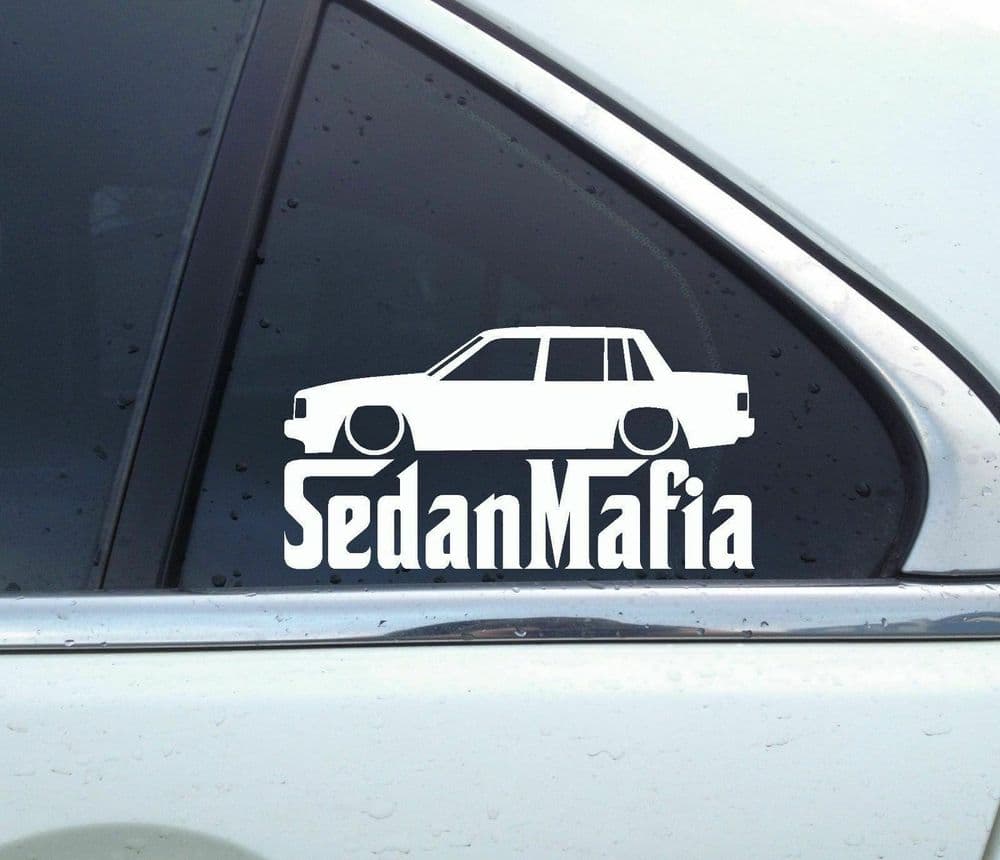 Lowered SEDAN MAFIA car sticker - for Volvo 740 turbo Sedan B11