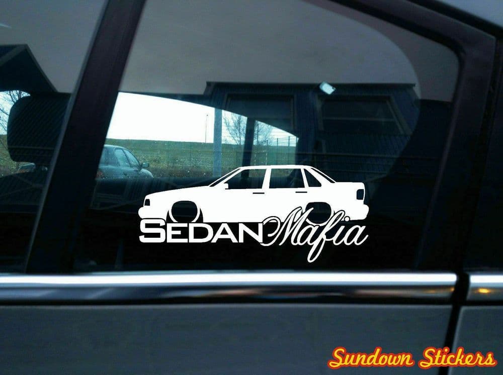 Lowered SEDAN MAFIA car sticker - for Volvo 850 T5 Sedan V2 B12