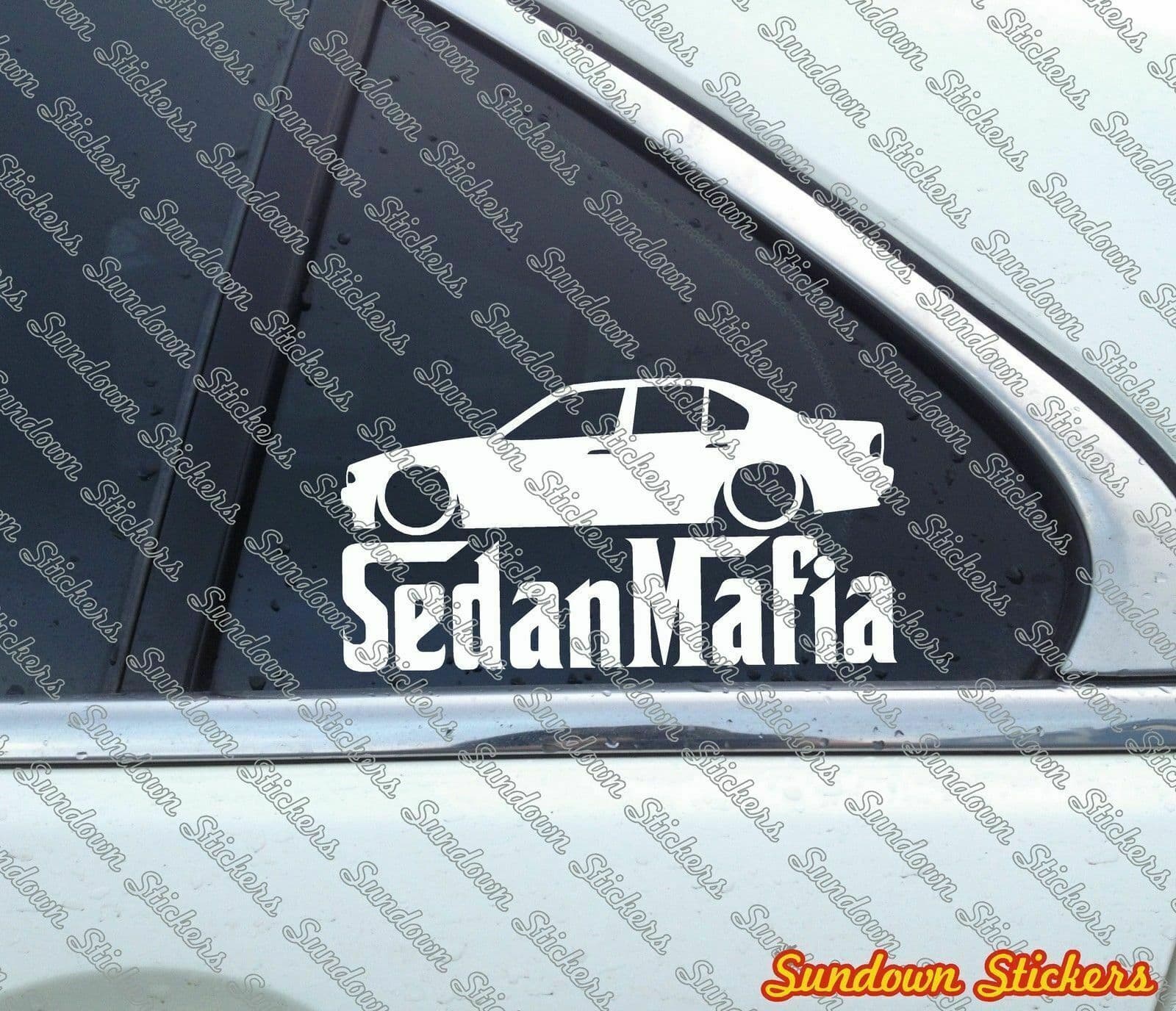 Lowered SEDAN MAFIA sticker - for BMW E38 7-Series 728i 730i 740i 750i B06