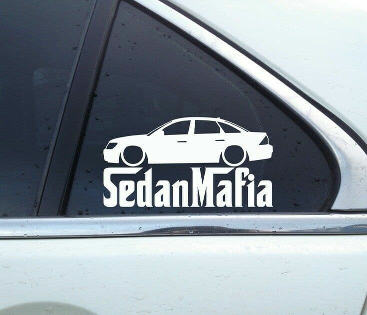 Lowered SEDAN MAFIA sticker - for Ford Taurus 5th gen 5G 2008-2009 ...
