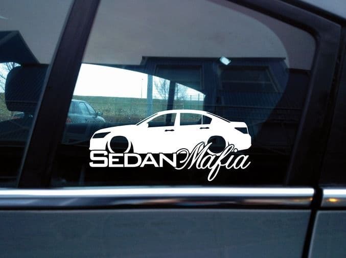 Lowered Sedan Mafia Sticker for Honda Accord Sedan USDM 2008-2012 8th ...