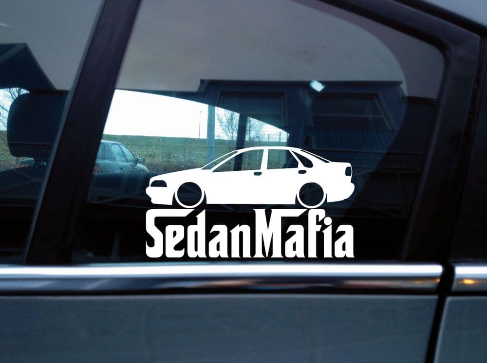Lowered SEDAN MAFIA sticker - for Volvo S40 T4 1st gen 1995-2004 B02