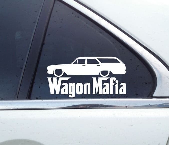 Lowered WAGON MAFIA car sticker for 1964 Chevrolet Chevelle Malibu ...