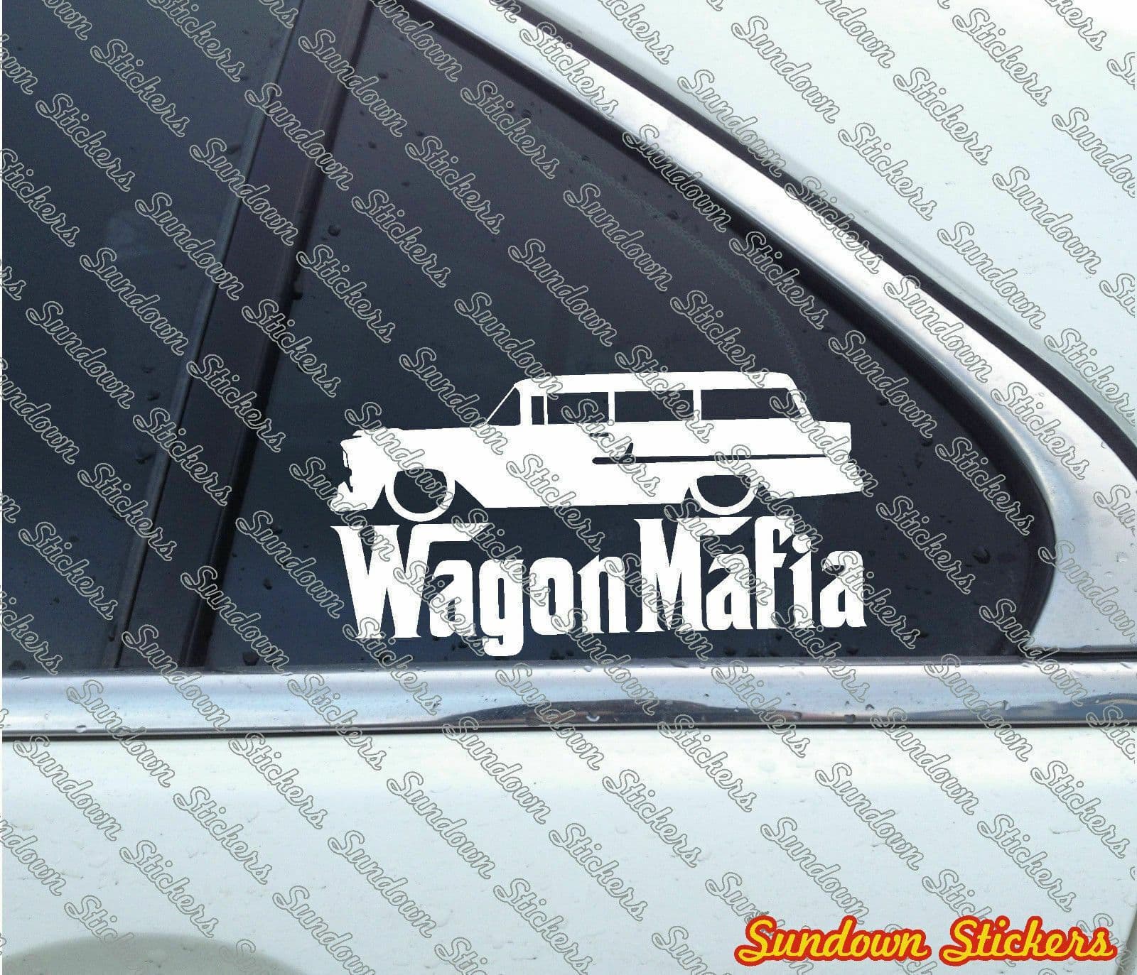 Lowered WAGON MAFIA sticker for 1955 Chevrolet handyman 210 150 classic ...