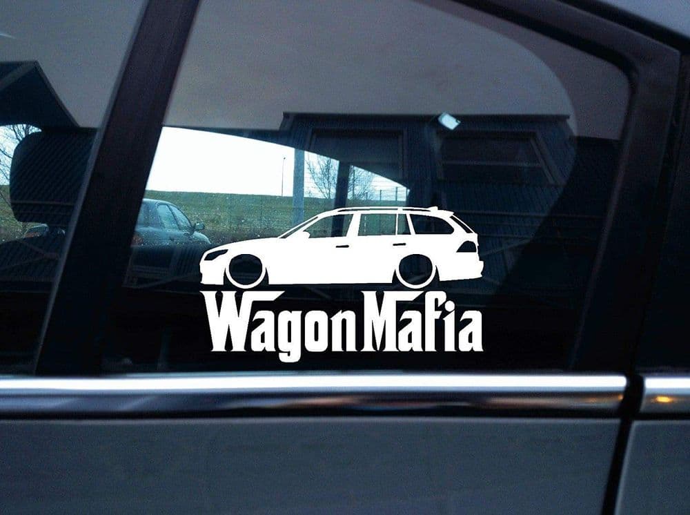 Lowered WAGON MAFIA sticker - for BMW E61 M5 Touring 5-series W11