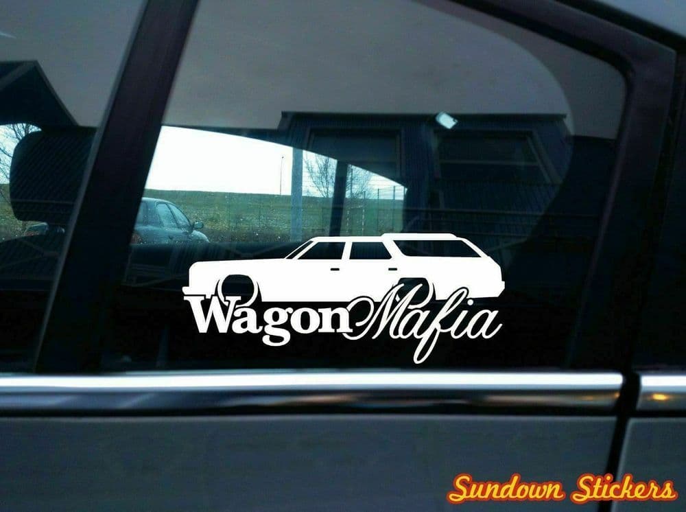 Lowered WAGON MAFIA sticker for Chevrolet Caprice 2nd gen wagon 1971 ...