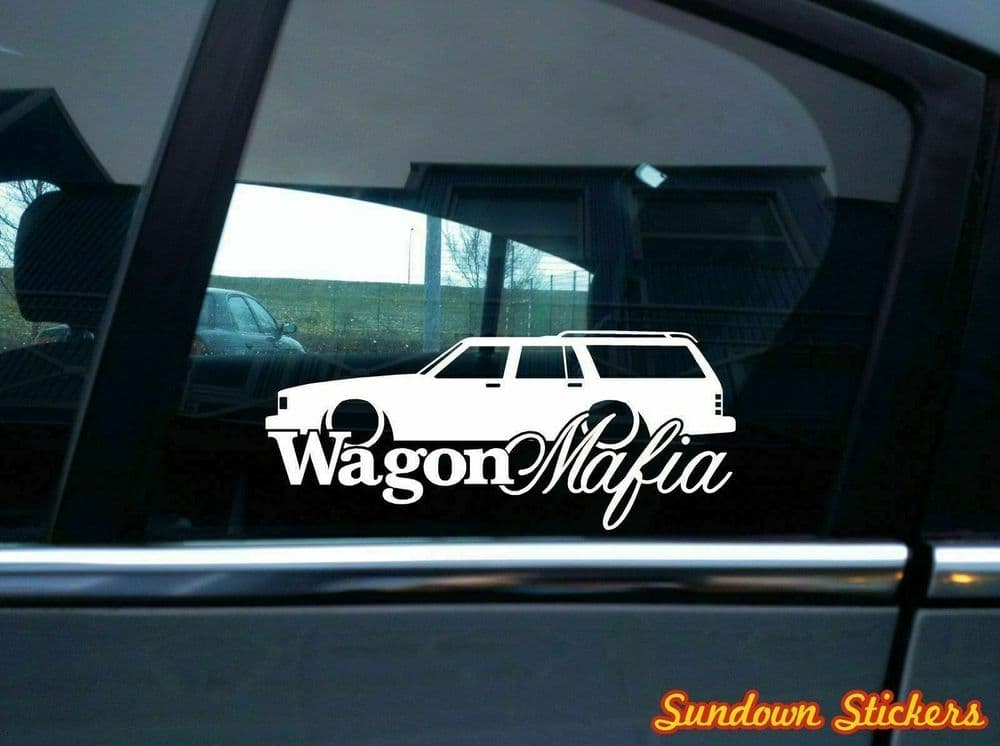 Lowered WAGON MAFIA sticker -for Chevrolet Caprice 3rd gen 1977-1990 V2 ...