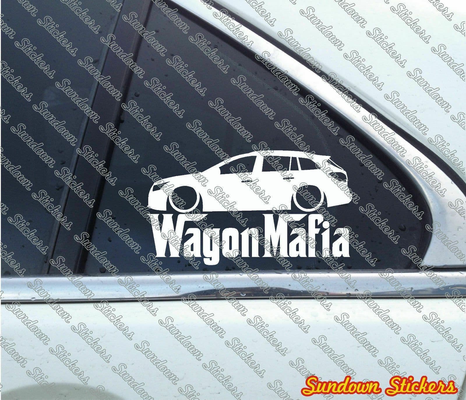 Lowered WAGON MAFIA sticker - for Chevrolet Cruze ltz station W66