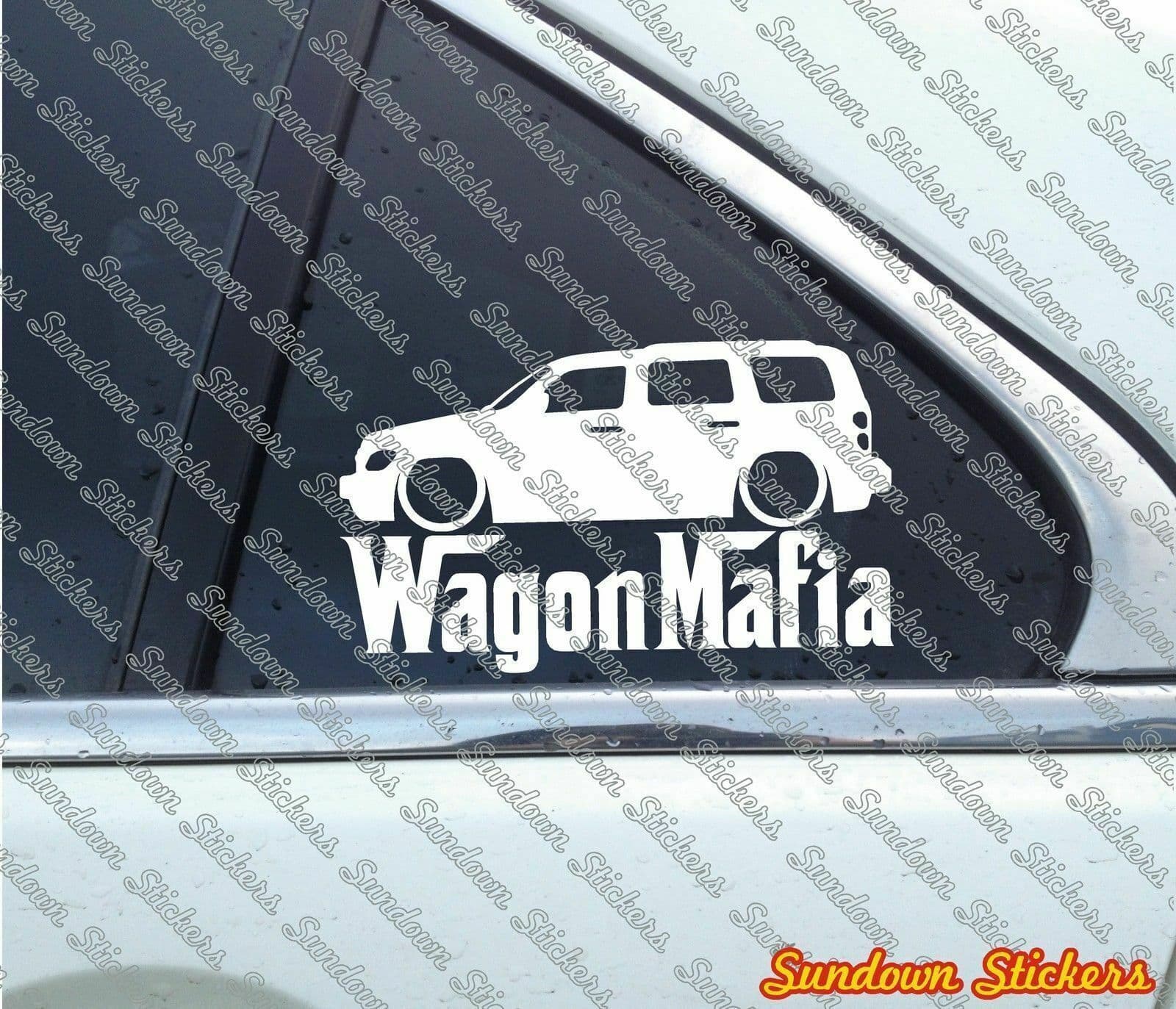 Lowered WAGON MAFIA sticker - for Chevrolet HHR retro wagon W240