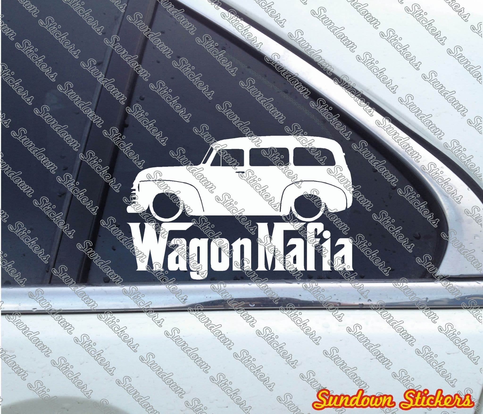 Lowered WAGON MAFIA sticker -for Chevrolet Suburban 1947-1955 vintage ...