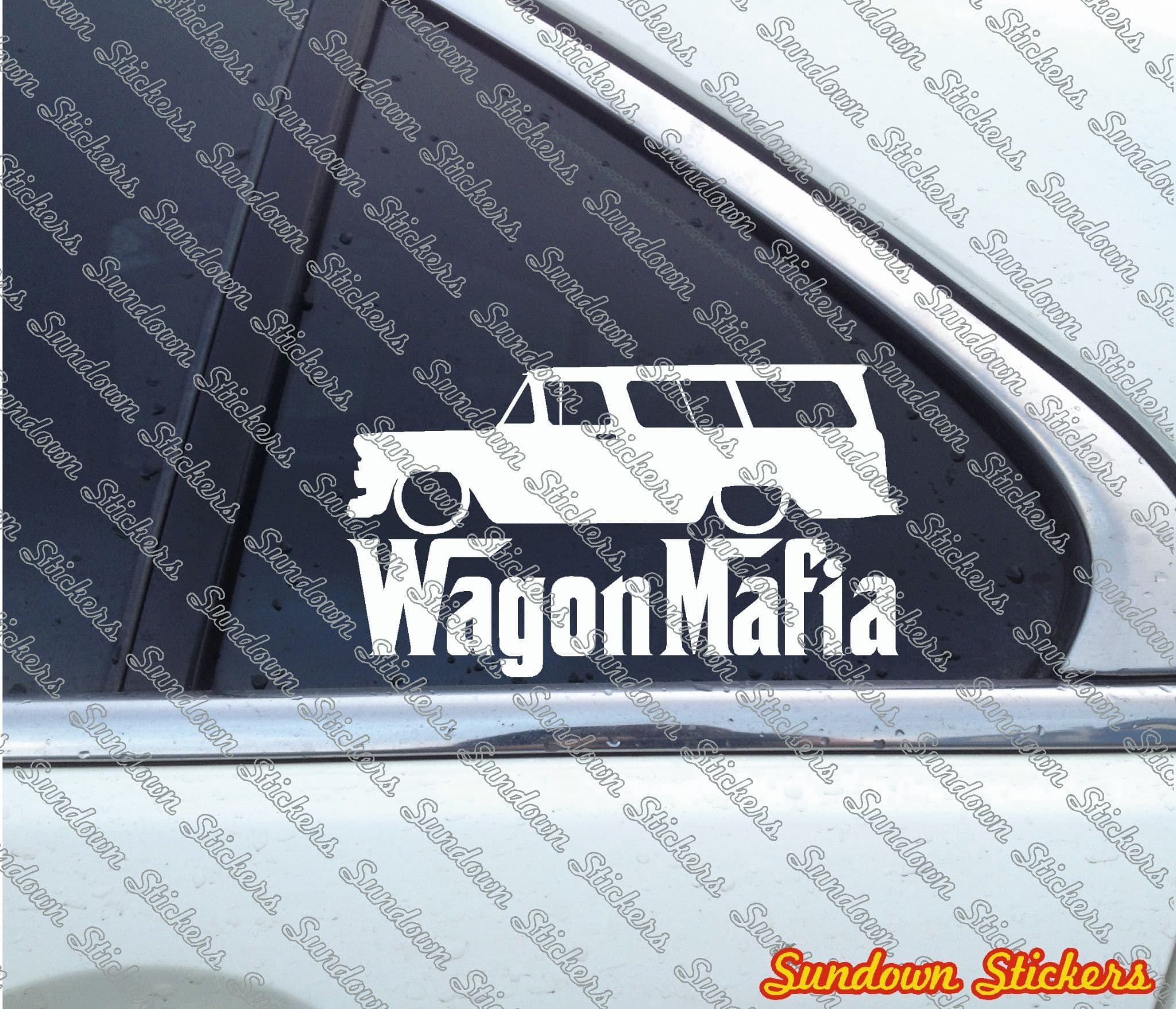 Lowered WAGON MAFIA sticker for Chevrolet Suburban 1960-1963 classic ...