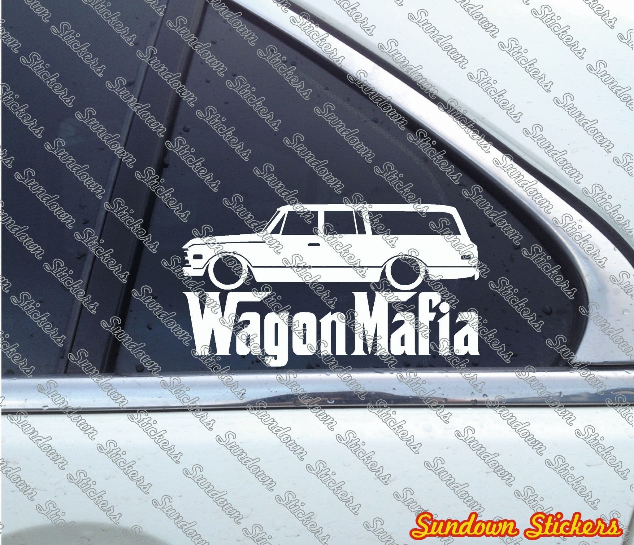 Lowered WAGON MAFIA sticker for Chevrolet Suburban 1967-1972 vintage ...