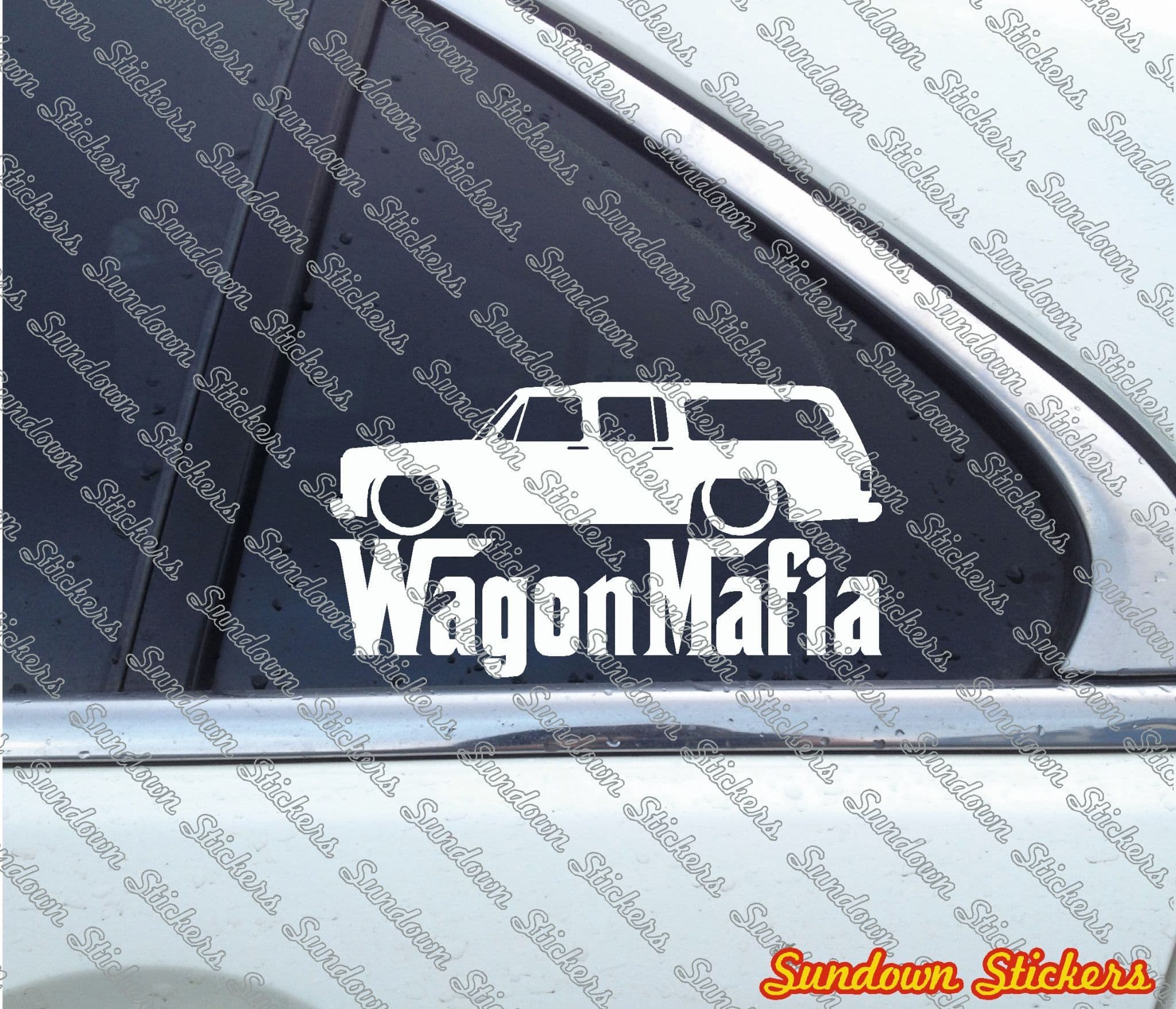 Lowered WAGON MAFIA sticker -for Chevrolet Suburban 1973-1991 classic ...