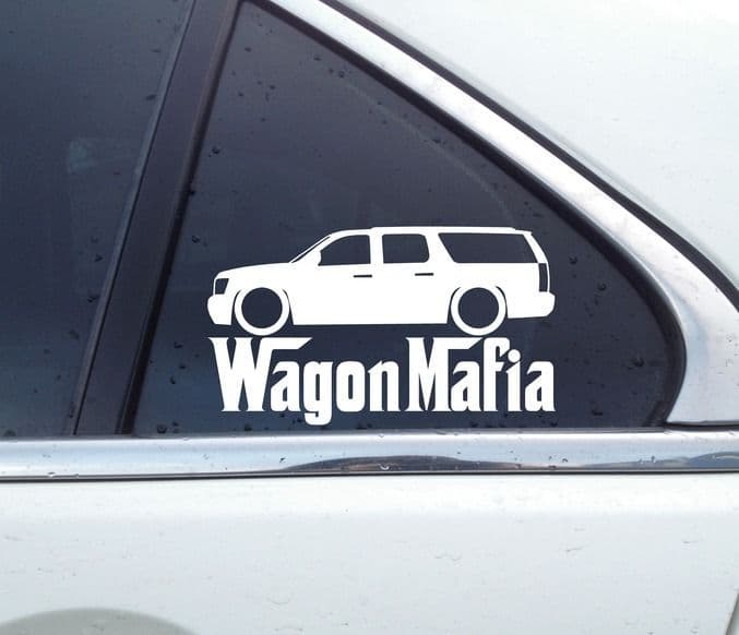 Lowered WAGON MAFIA sticker for Chevrolet Suburban 2007-2014 10th gen ...
