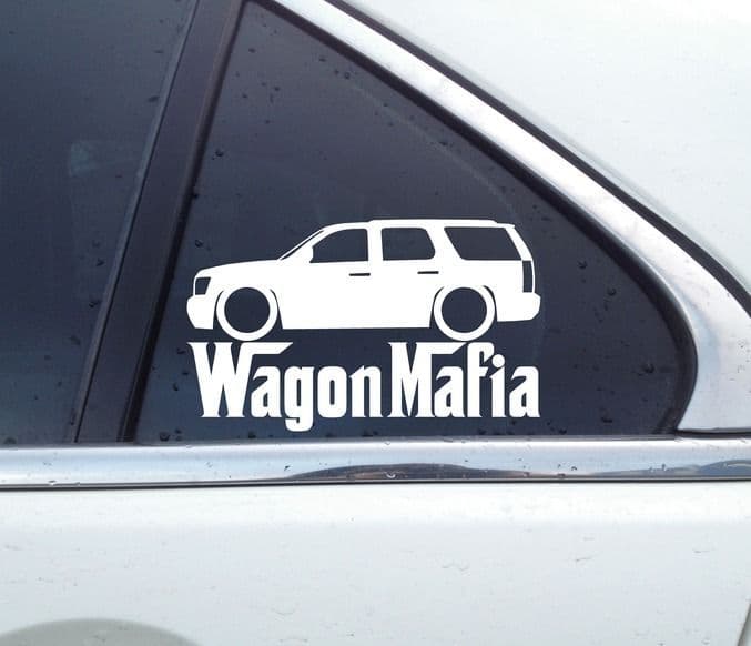 Lowered WAGON MAFIA sticker - for Chevrolet Tahoe 2007-2014 3rd gen ...